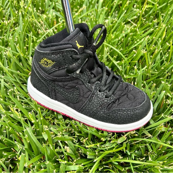 Jordan | Accessories | Custom Nike Air Jordan Mid Desert Black Pink ...